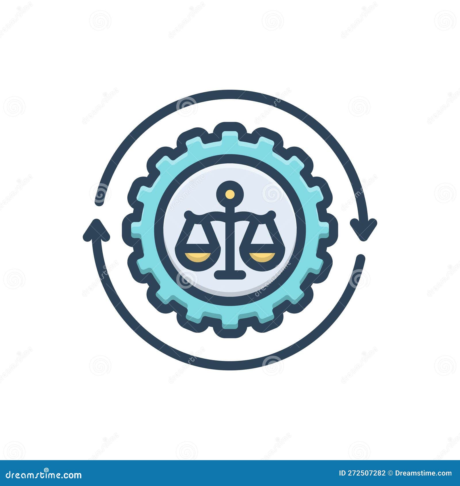Color Illustration Icon for Proceeding, Balance and Law Stock Vector ...