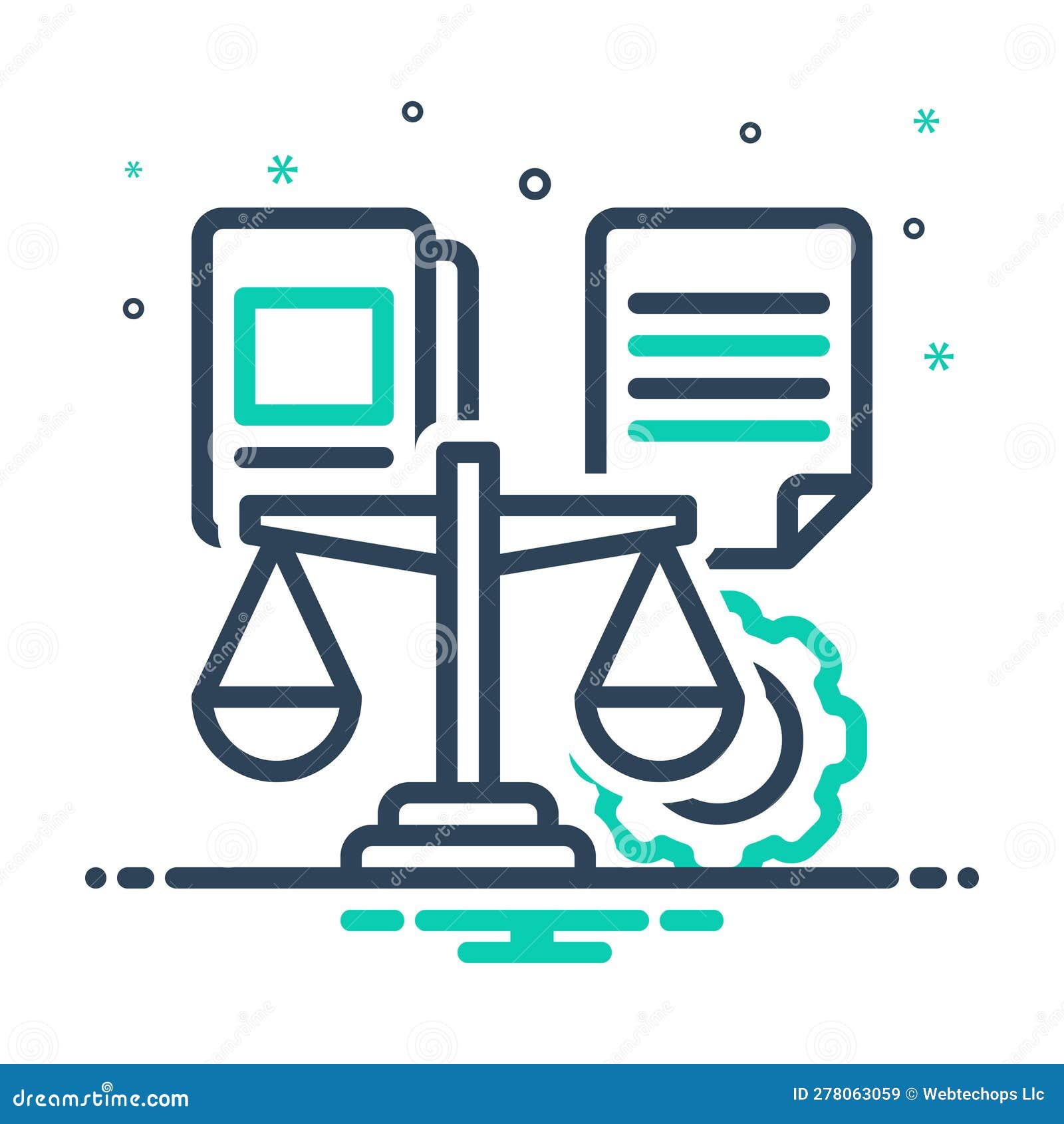 Mix Icon For Comparable, Compared And Different Cartoon Vector ...