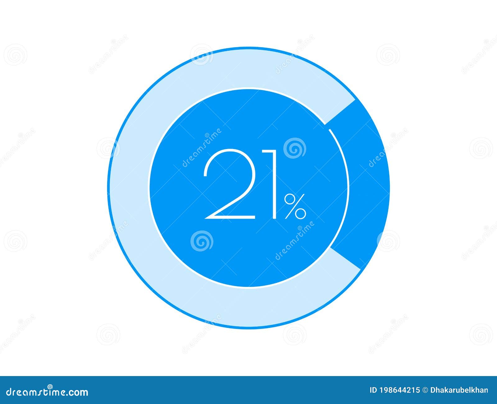 21 Procent 21 Procent Diagram Infografik Vektor Illustrationer ...
