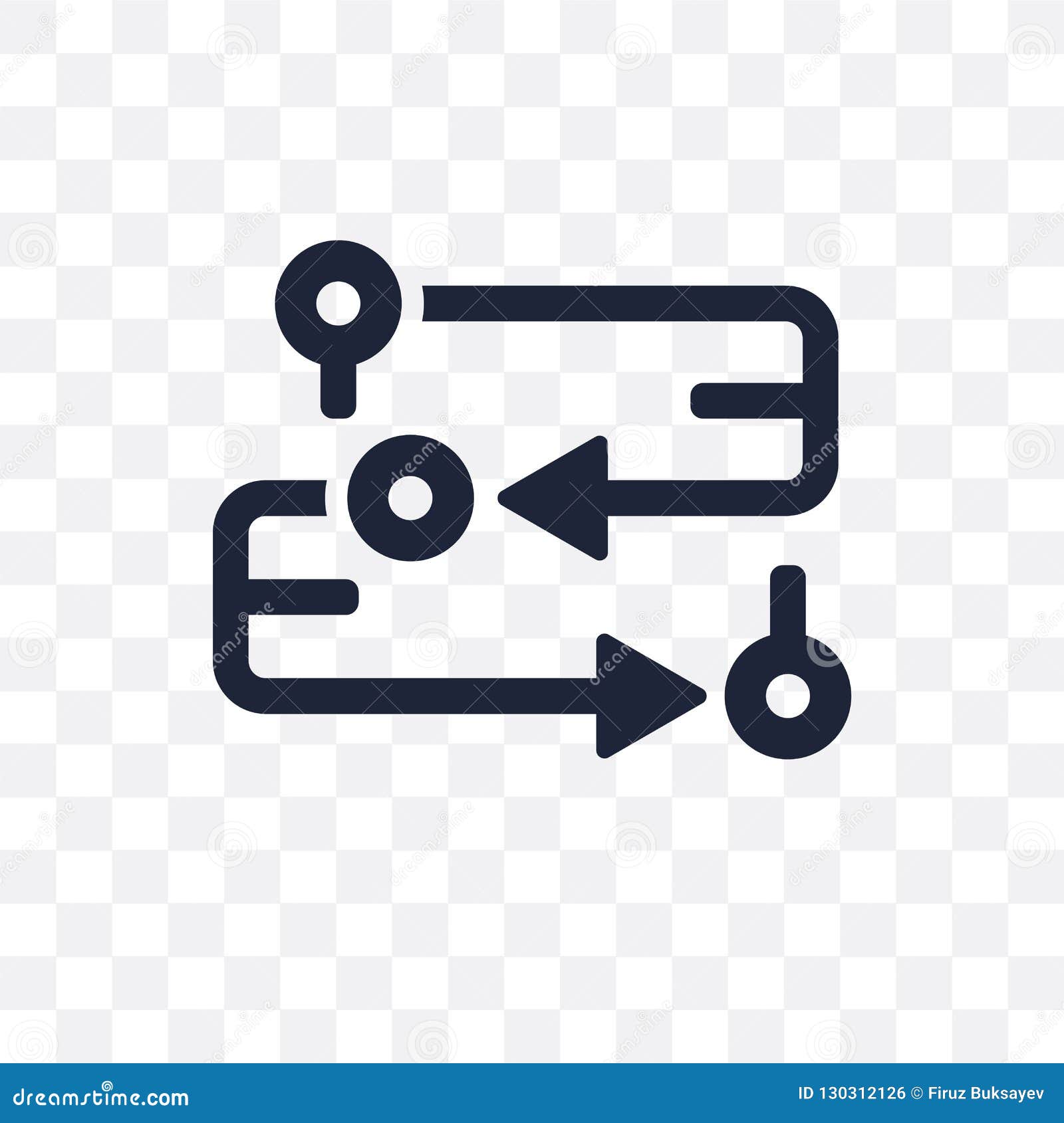 Proces Transparant Pictogram Het Ontwerp Van Het Processymbool Van Tijd ...