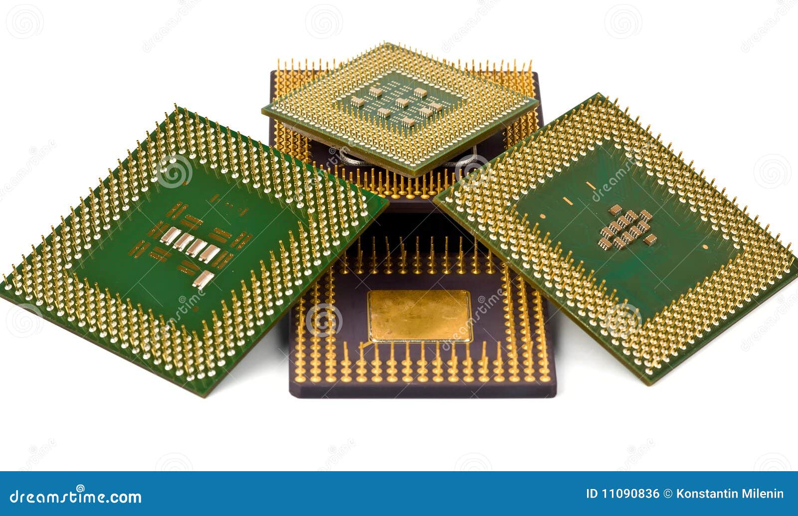 Procesadores viejos foto de archivo. Imagen de circuito - 11090836