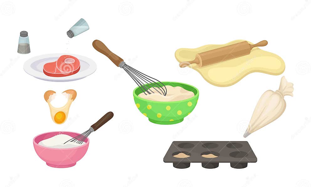 Proceso De Cocción Con Pastas De Elaboración De Mezcla Y Curar El