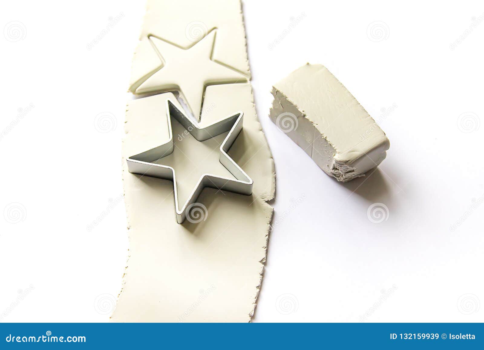 Proceso De Modelar Figuras De Estrella Imagen de archivo - Imagen de ...