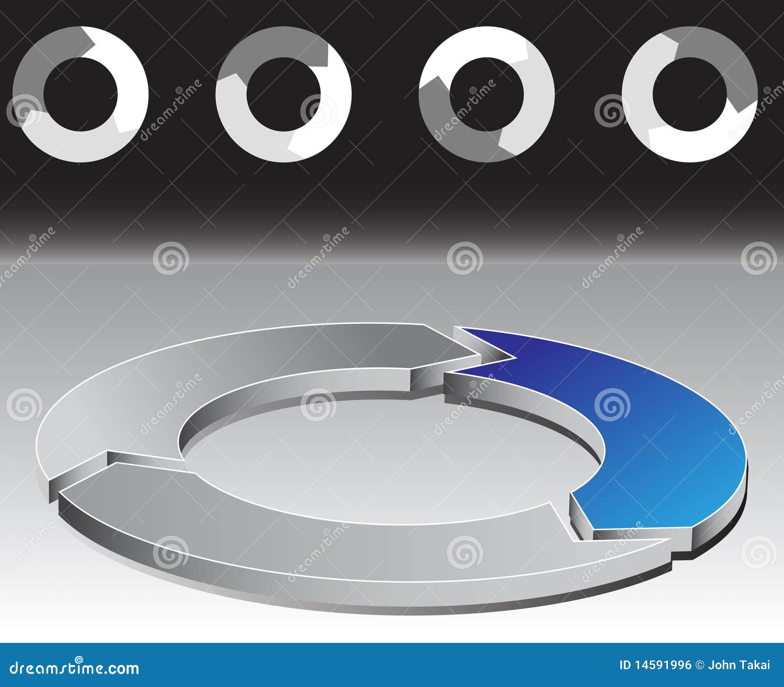 Process Arrow Chart stock vector. Illustration of financial - 14591996