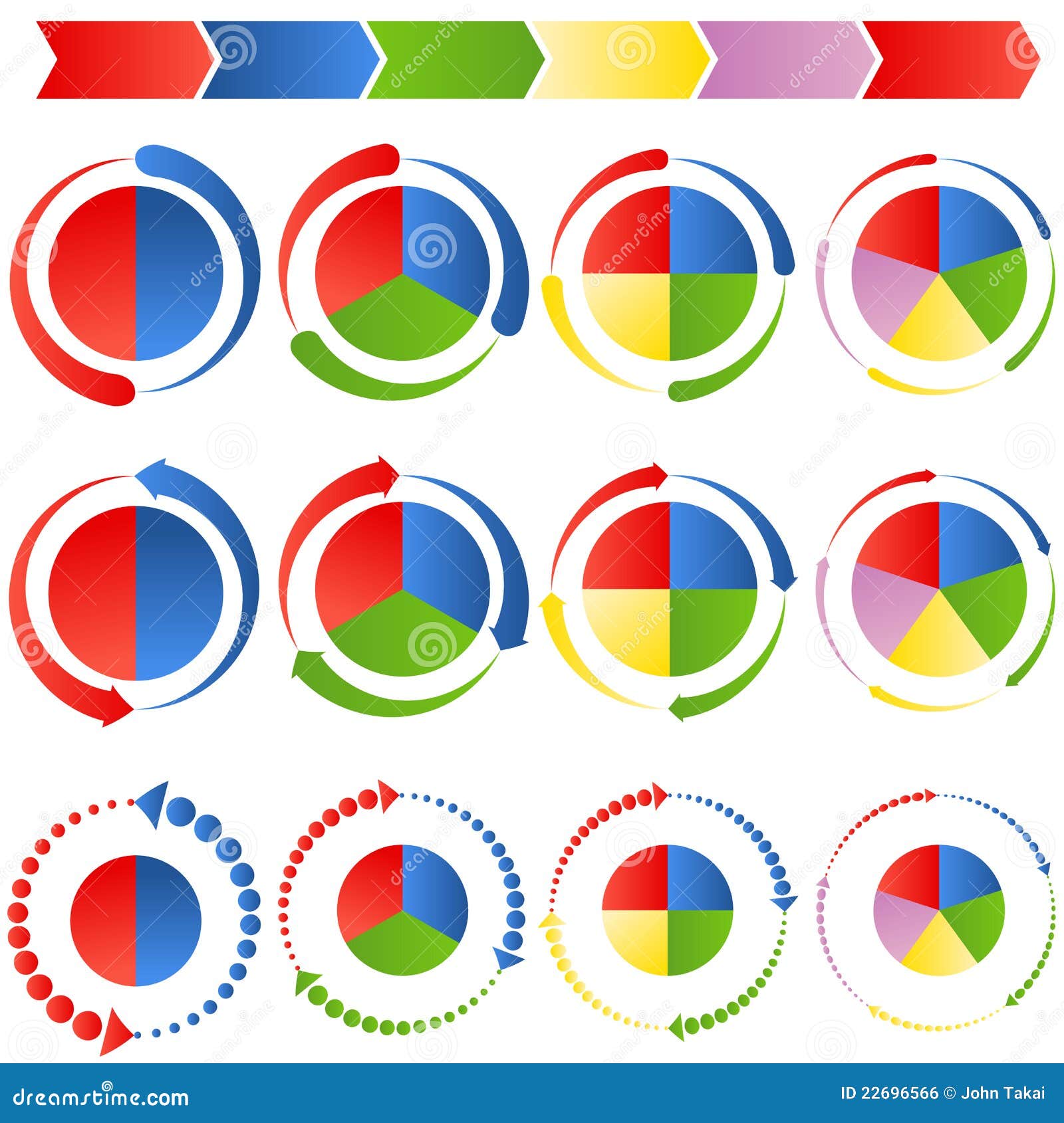Process Arrow Chart Vector Illustration | CartoonDealer.com #14591996