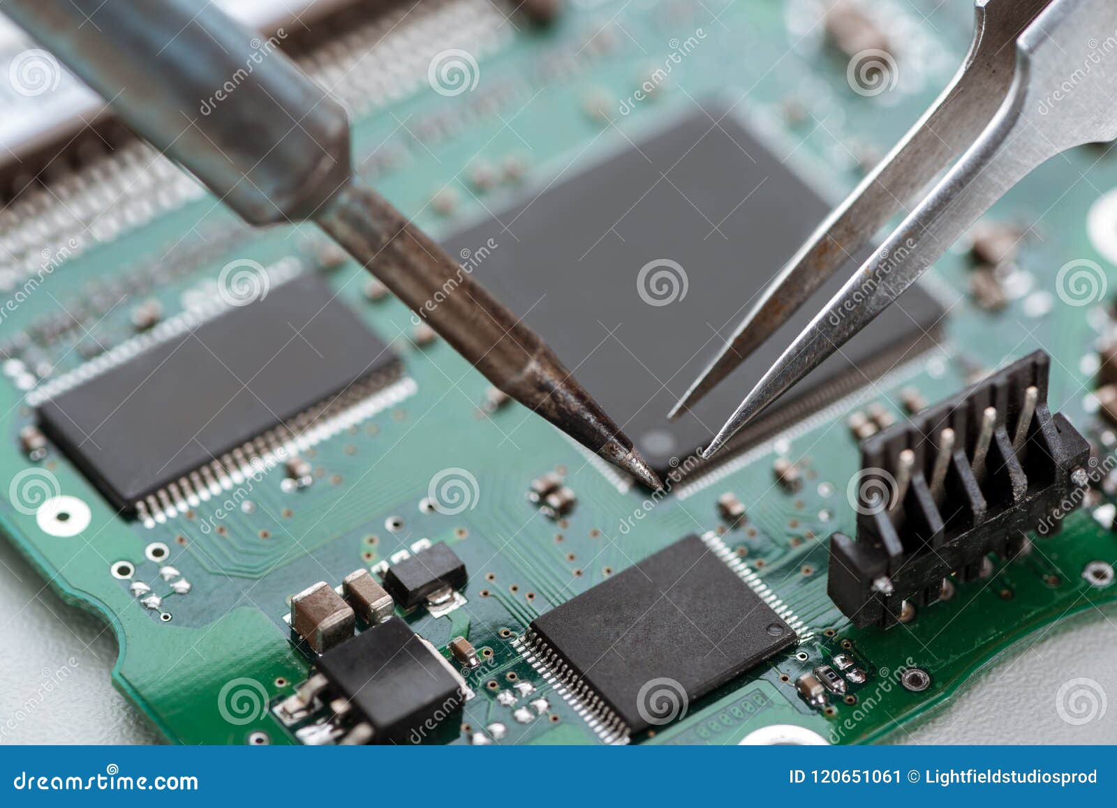 Process of Assembling Elements Stock Image - Image of hardware ...