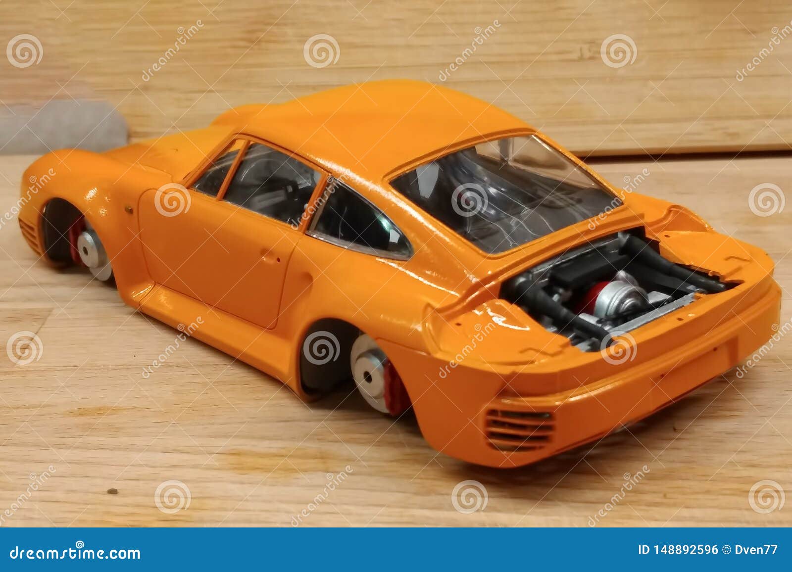 The Process of Assembling and Painting the Scale Model of the Car ...