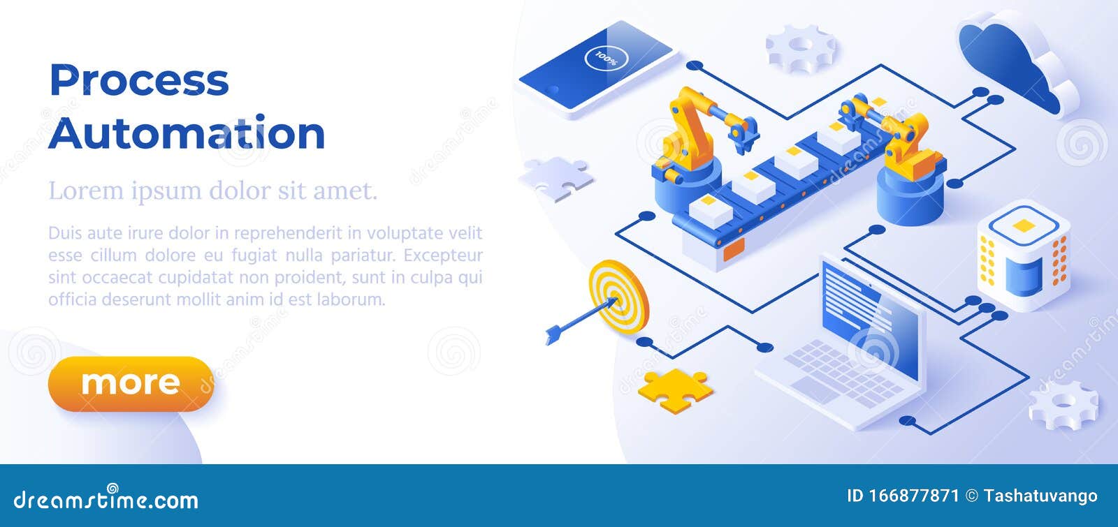 Process Automation - Banner Layout Template for Website and Mobile ...