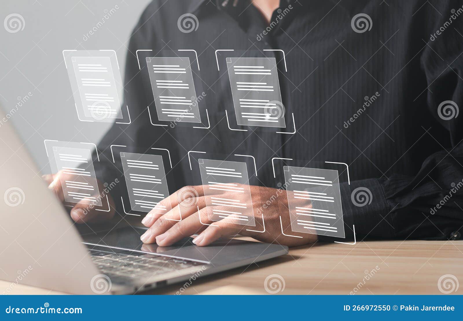 Process Automation To Efficiently Manage Files. Stock Photo - Image of ...