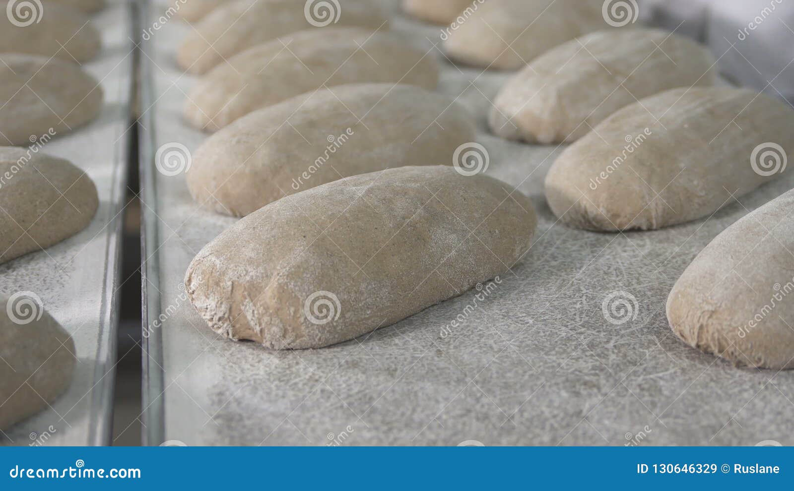 The Process of Baking Bread in the Bakery Stock Video - Video of flour ...