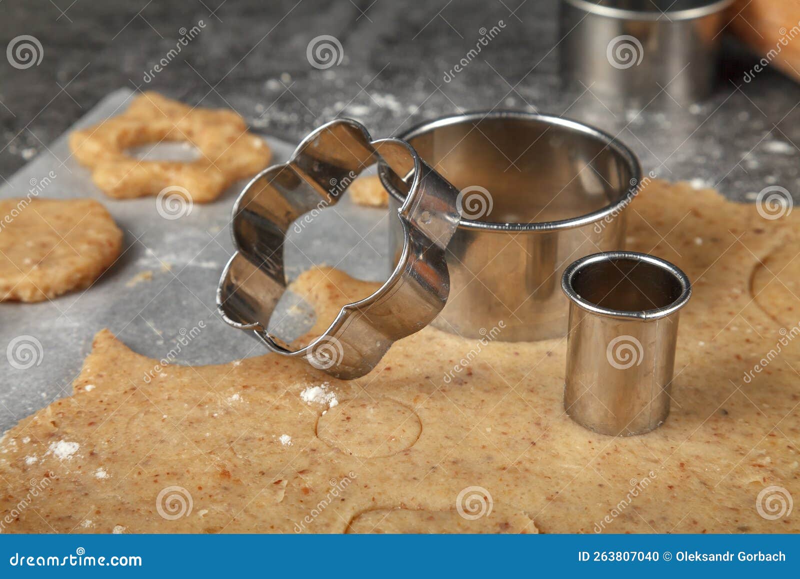 Process of Baking Cookies at Home. Home Cooking Concept Stock Photo ...