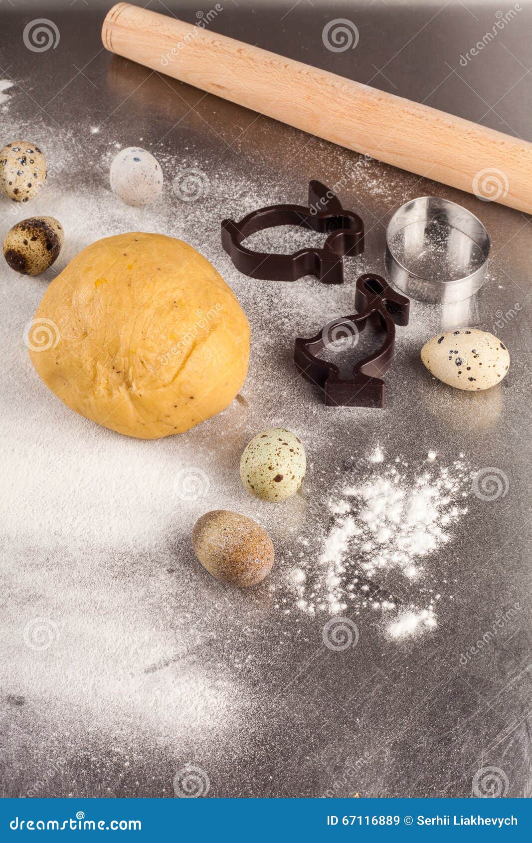 The Process of Baking Cookies at Home Stock Image - Image of eggs ...