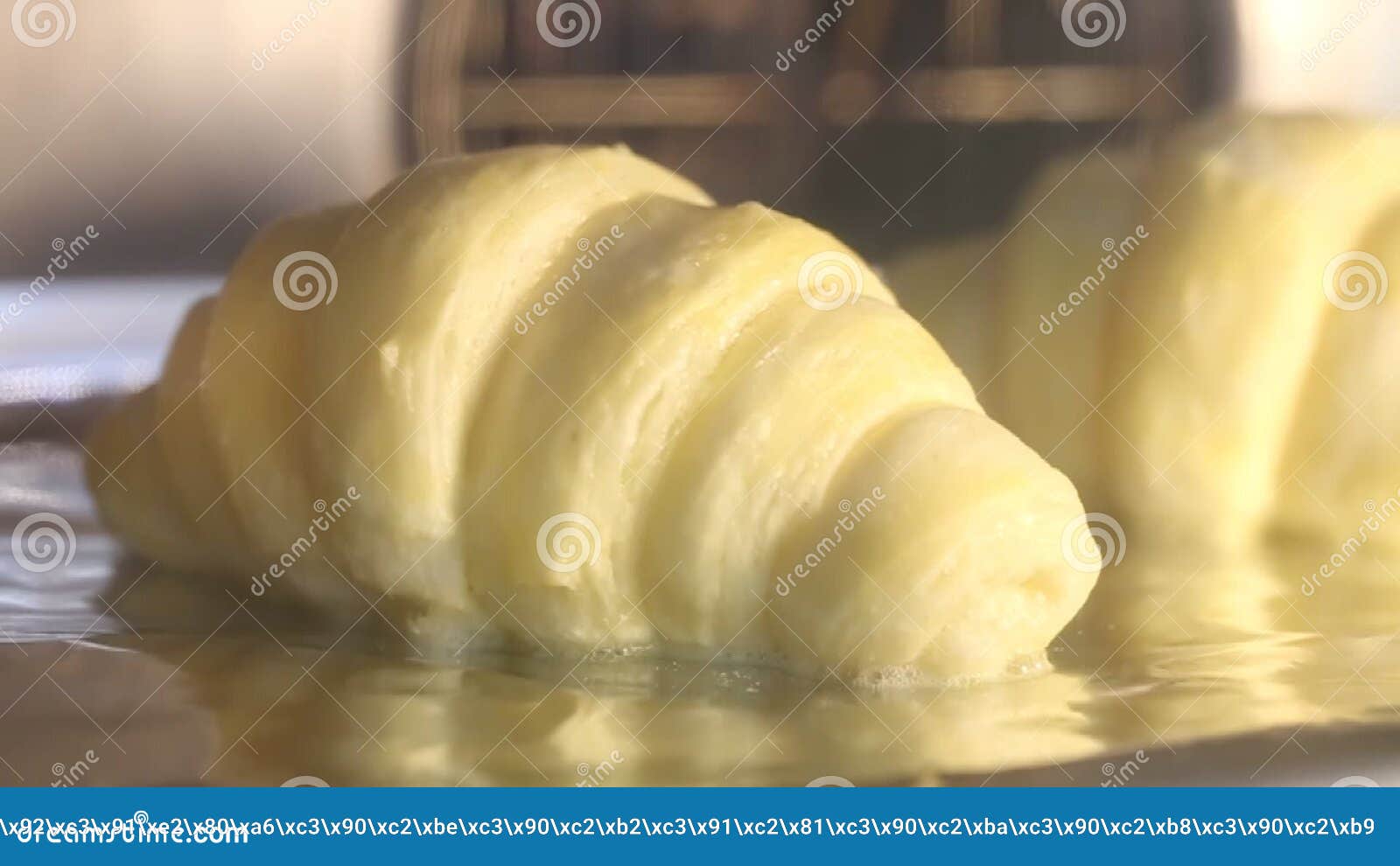 The Process of Baking Croissants in the Oven Stock Video - Video of ...