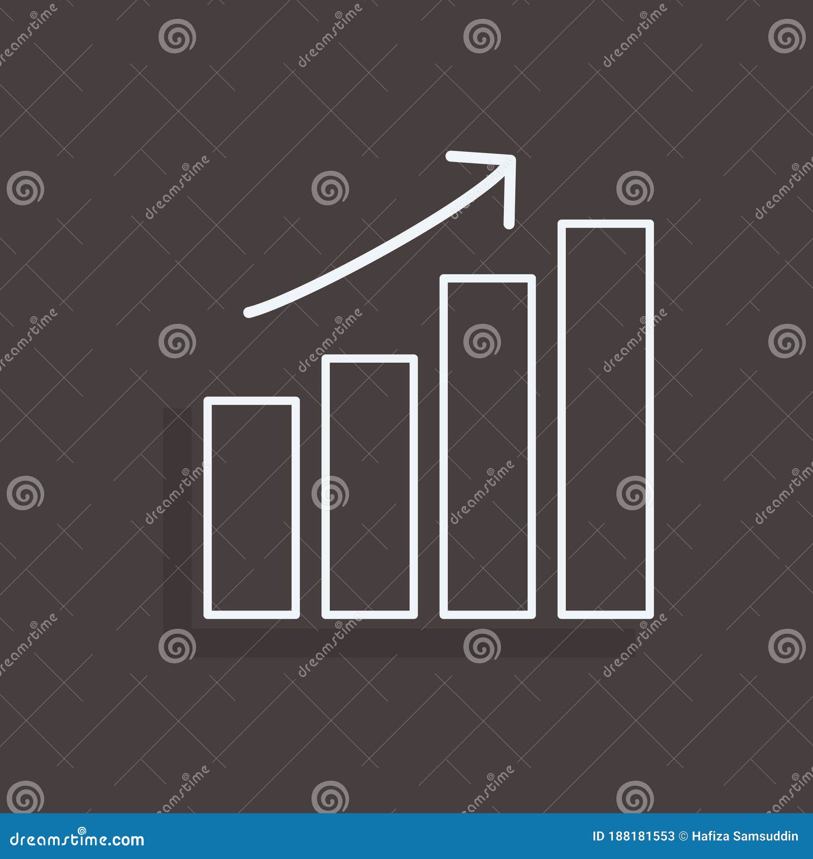 Process Bar Graph. Vector Illustration Decorative Design Stock Vector ...
