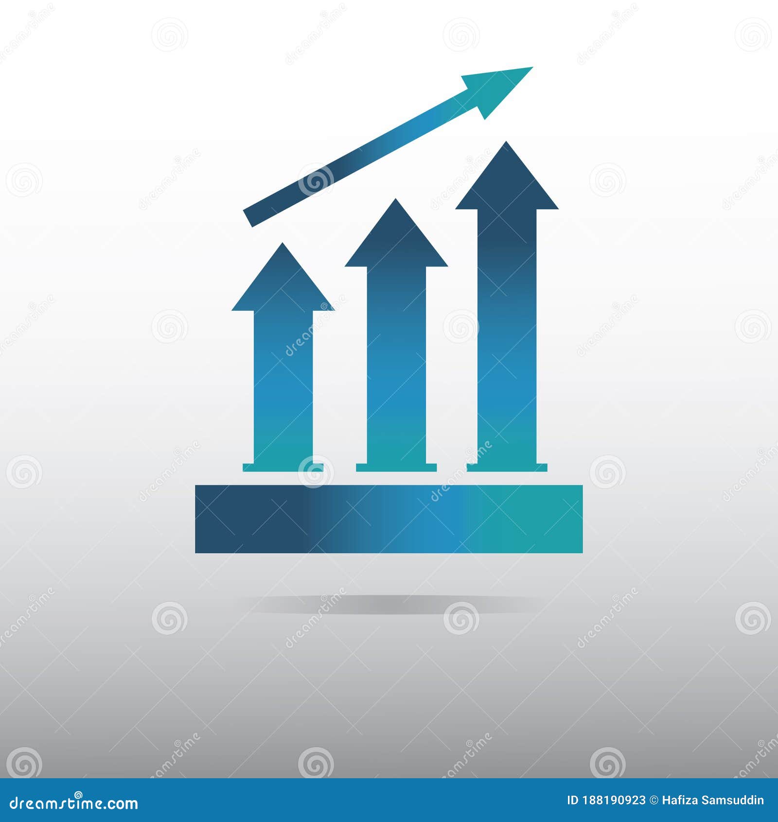 Process Bar Graph. Vector Illustration Decorative Design Stock Vector ...