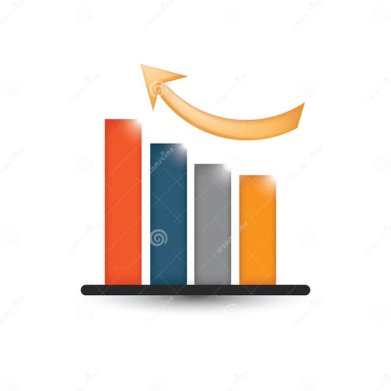 Process Bar Graph. Vector Illustration Decorative Design Stock Vector ...