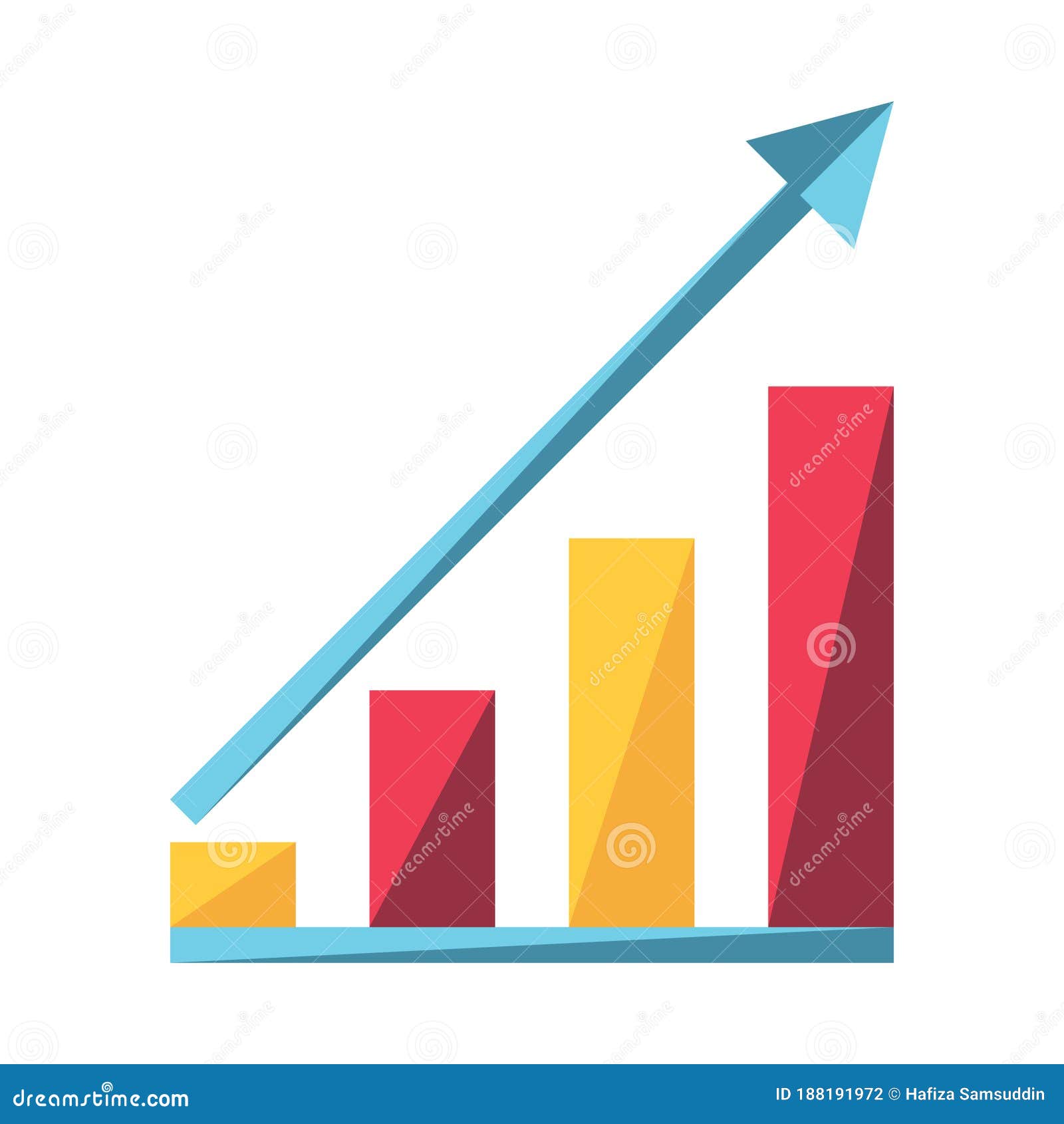 Process Bar Graph. Vector Illustration Decorative Design Stock Vector ...