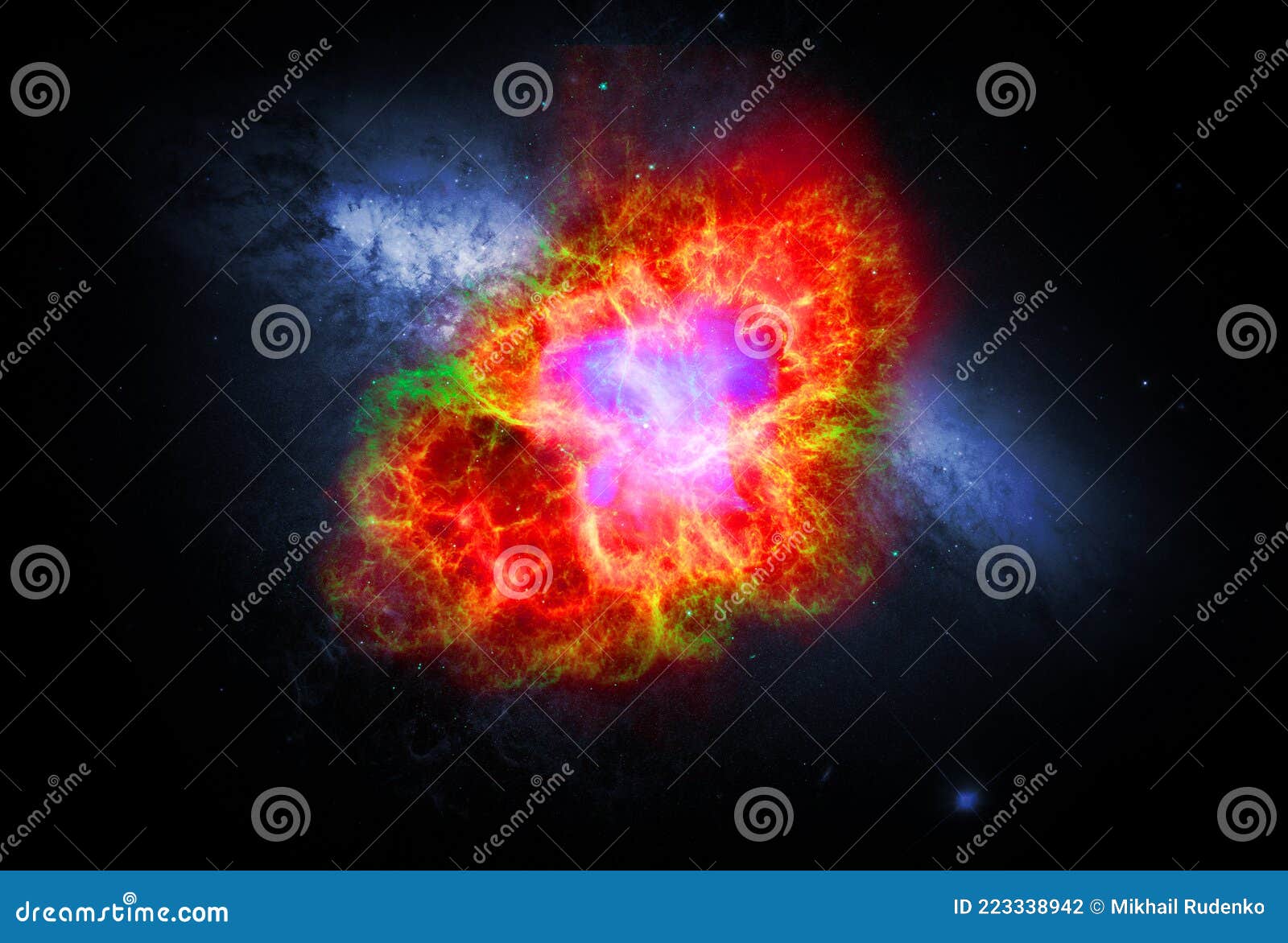 The Process of Birth of New Star or Supernova, Elements of this Image ...