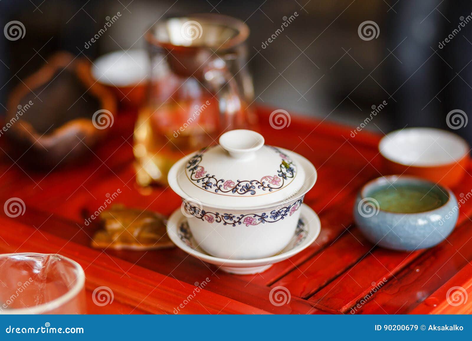 The Process of Brewing Tea at the Tea Ceremony. Stock Image - Image of ...
