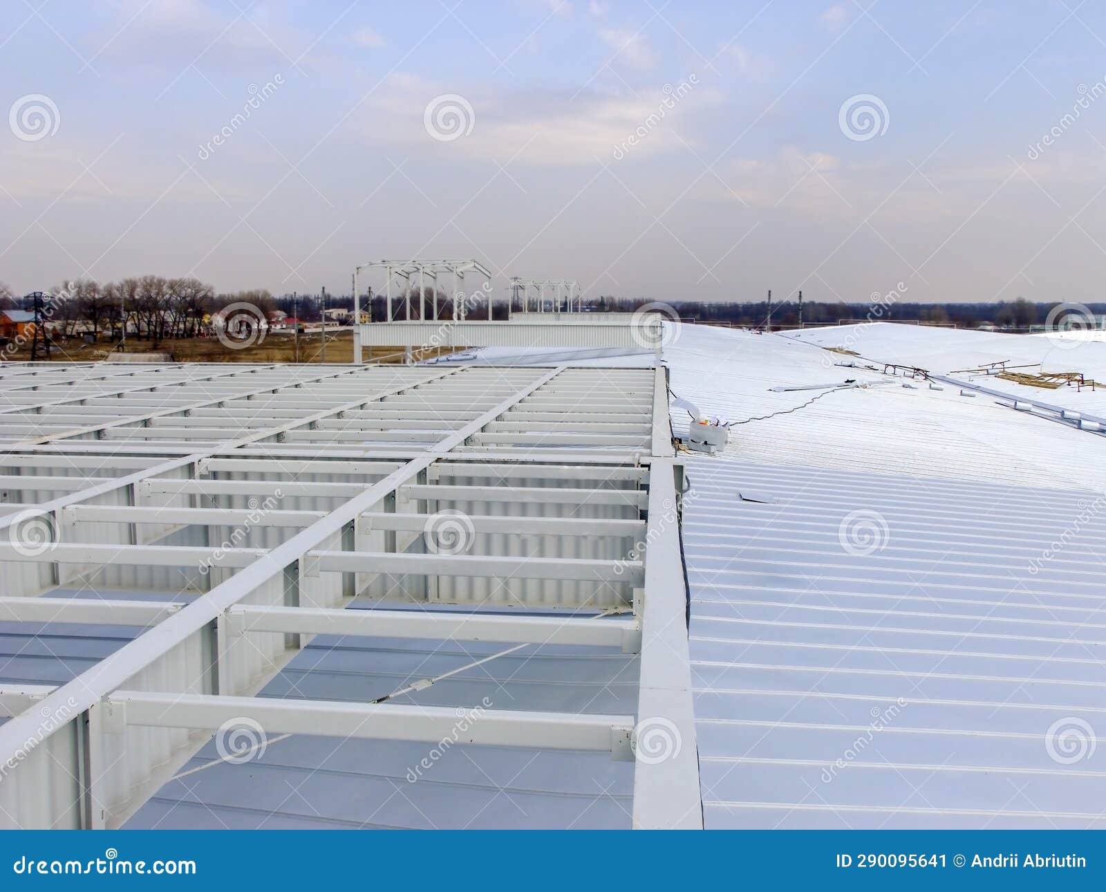 The Process of Building a Logistics Complex, on the Roof of the ...