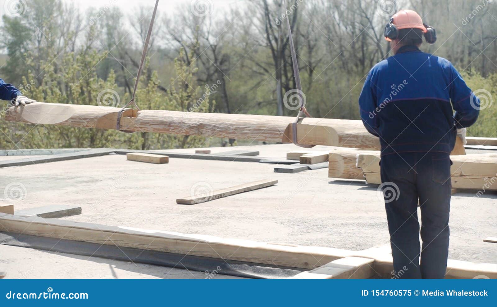 The Process Of Constructing The Next Floor Of A High-rise Building ...