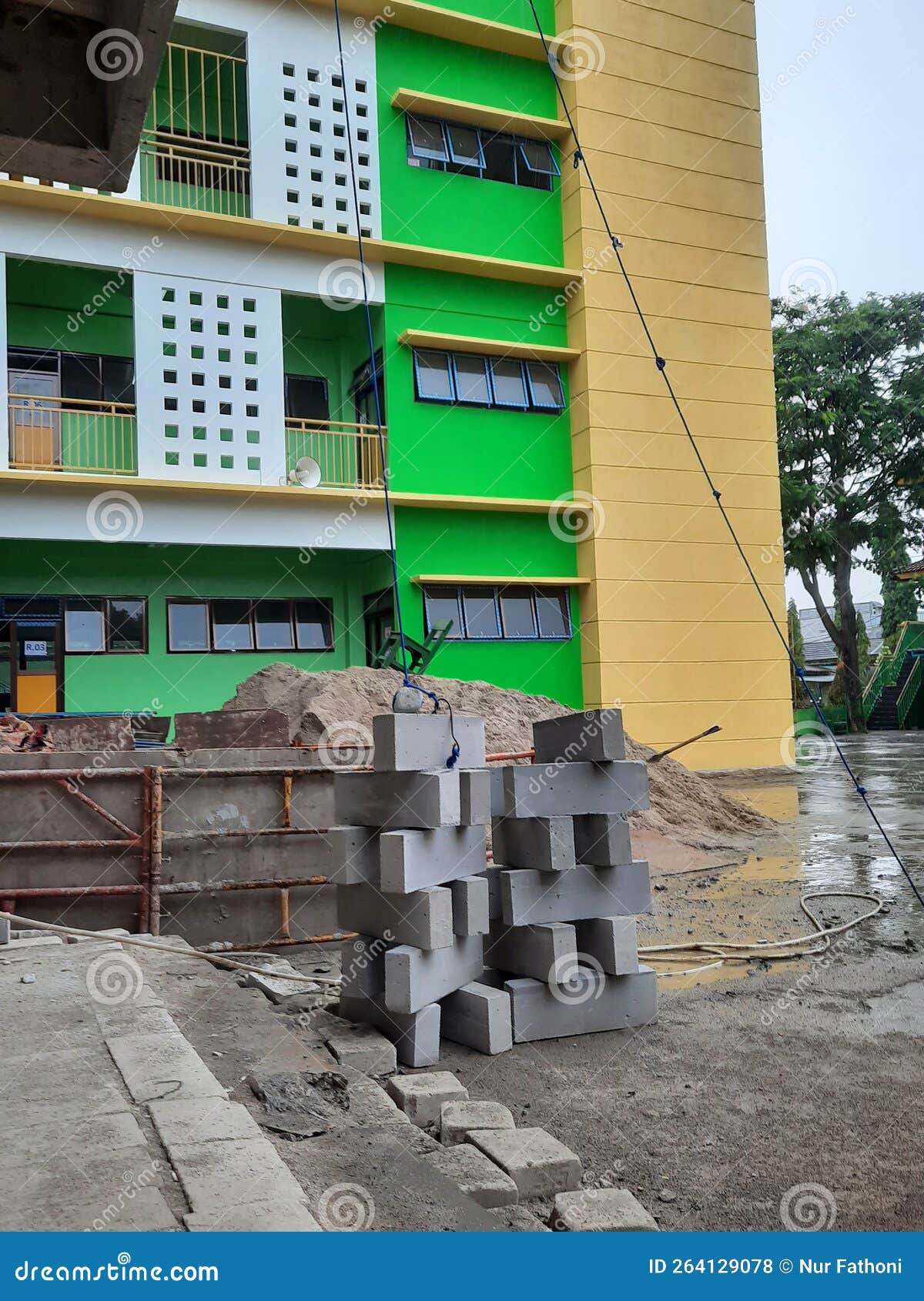 Process of Construction Build School Stock Photo - Image of build ...