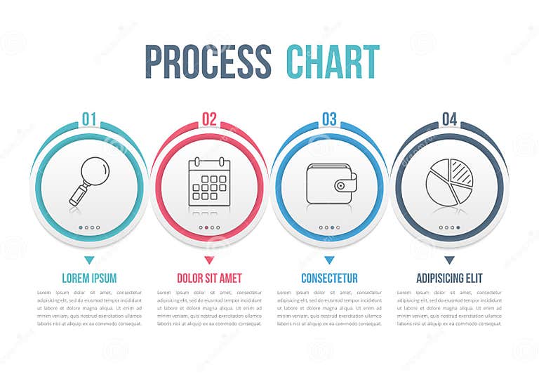 Process Chart stock vector. Illustration of number, option - 87565856