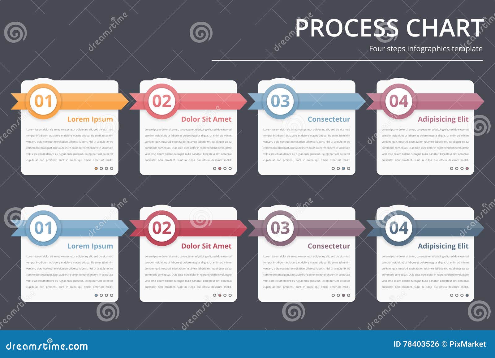 Process Chart stock vector. Illustration of flowchart - 78403526
