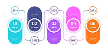 Process Chart. Infographic Timeline with 5 Steps. Business Five Options ...