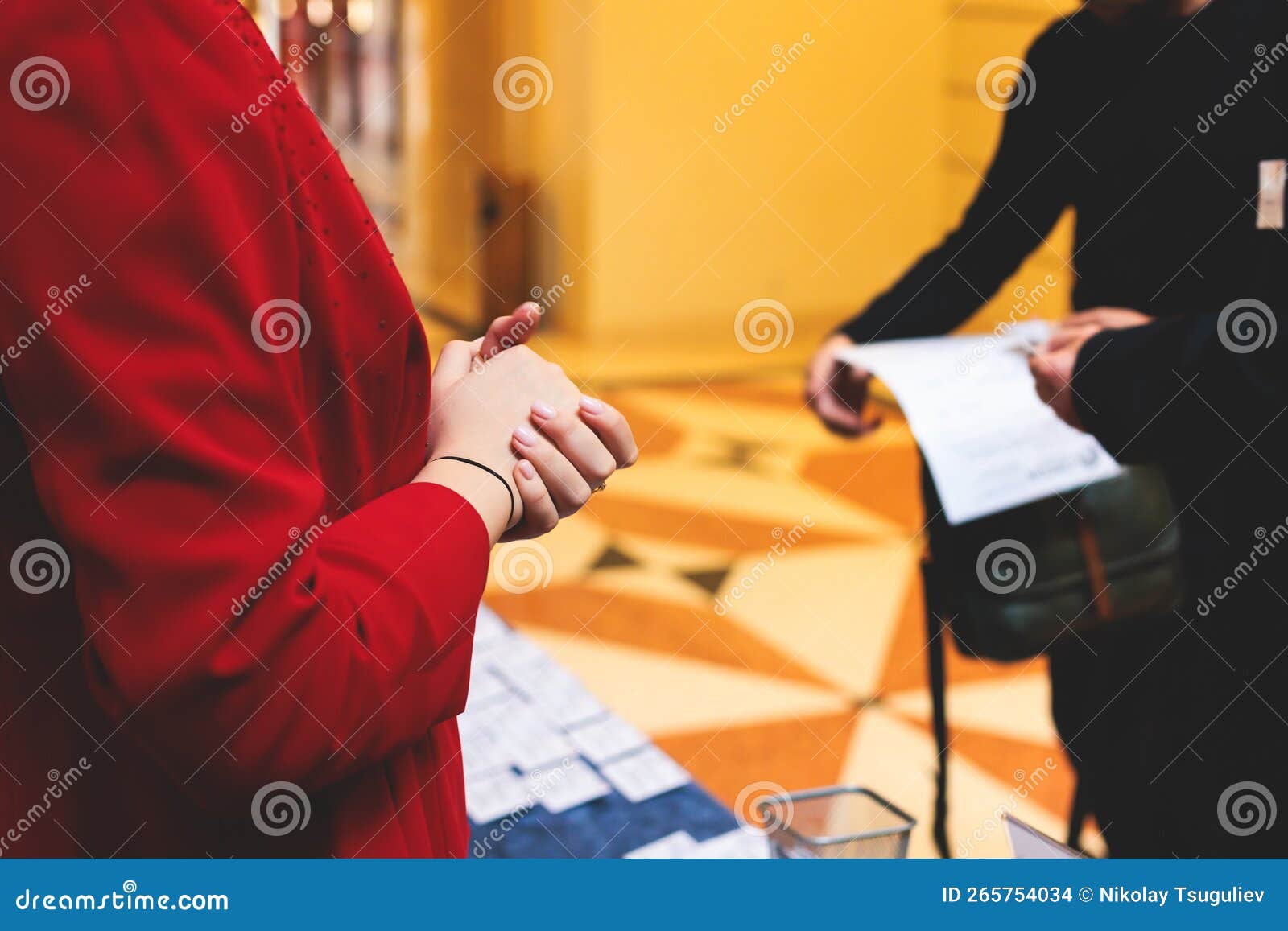 Process of Checking in on a Conference Congress Forum Event ...