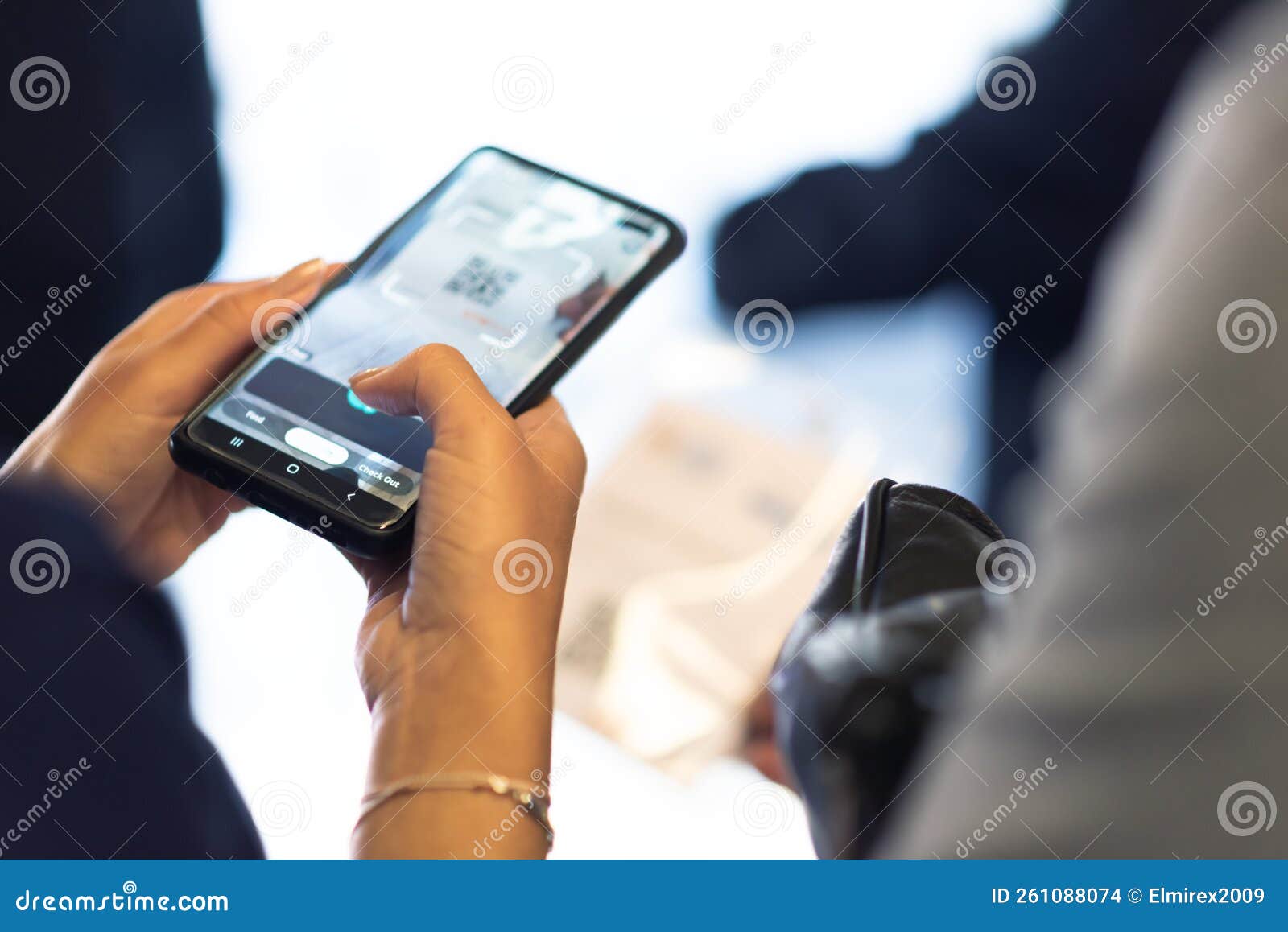 Process of Checking in on a Conference Congress Forum Event. Scaning a ...