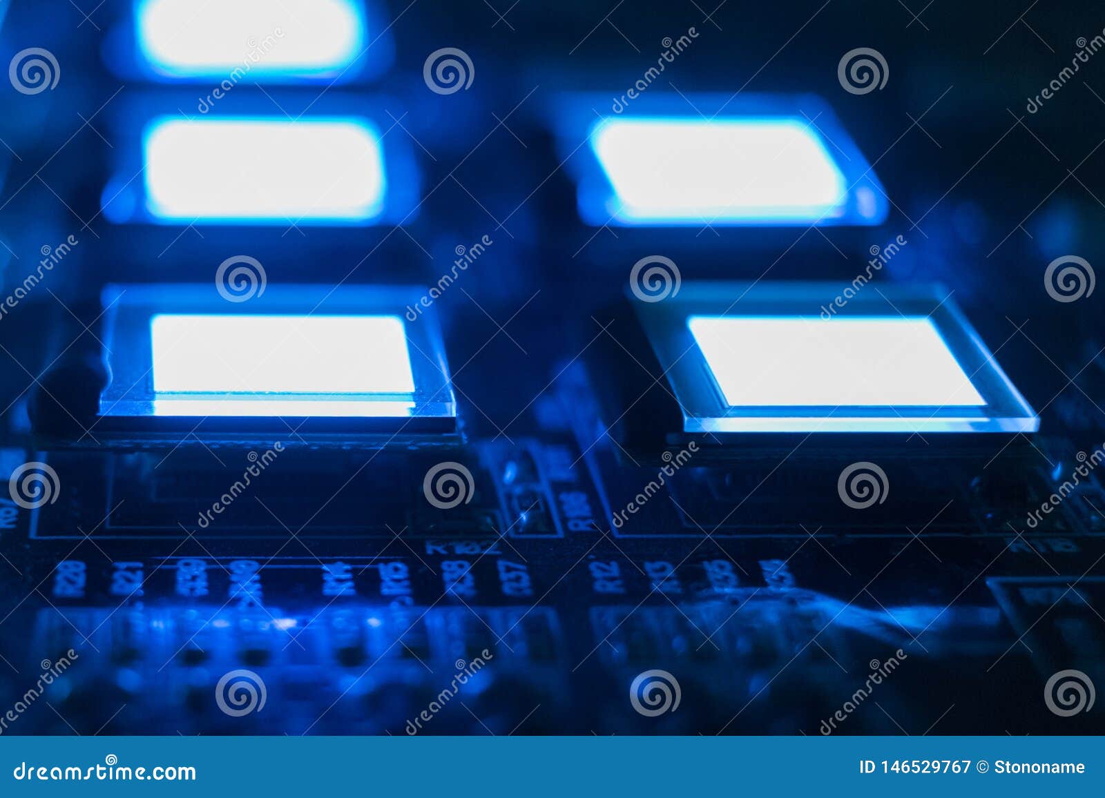 The Process of Checking Several Oled Displays on the Test Station ...