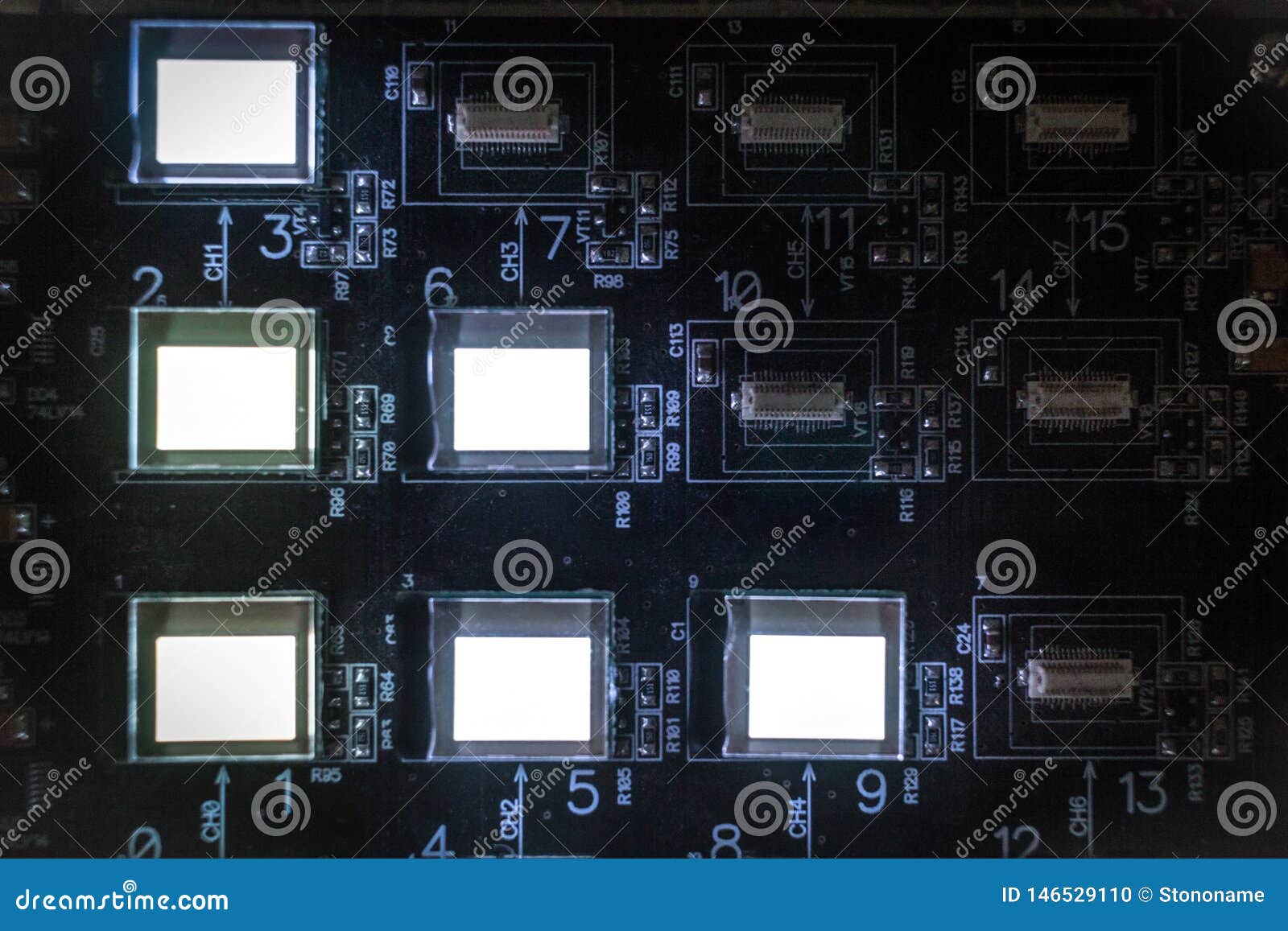 The Process of Checking Several Oled Displays on the Test Station ...