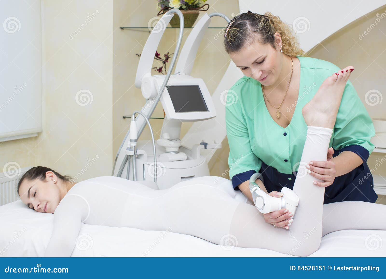 Process at the Clinic Lipomassag Stock Image - Image of equipment ...