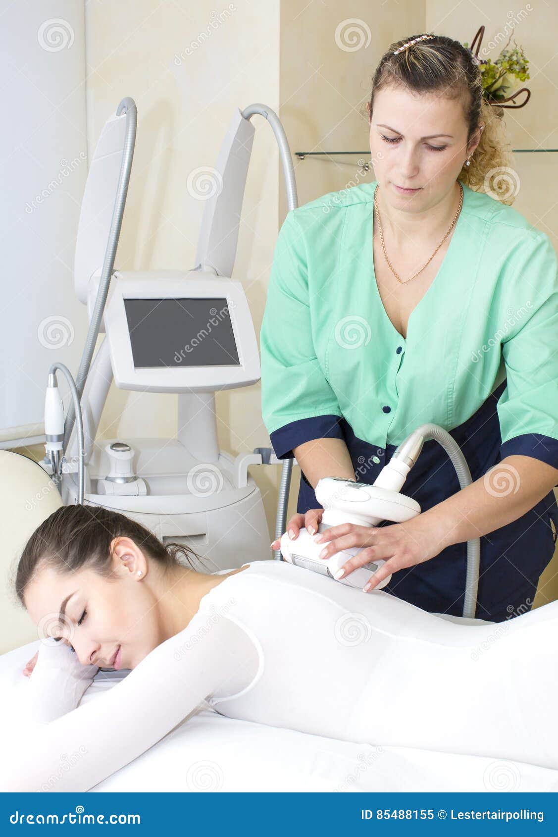 Process at the Clinic Lipomassage Stock Image - Image of massage, body ...