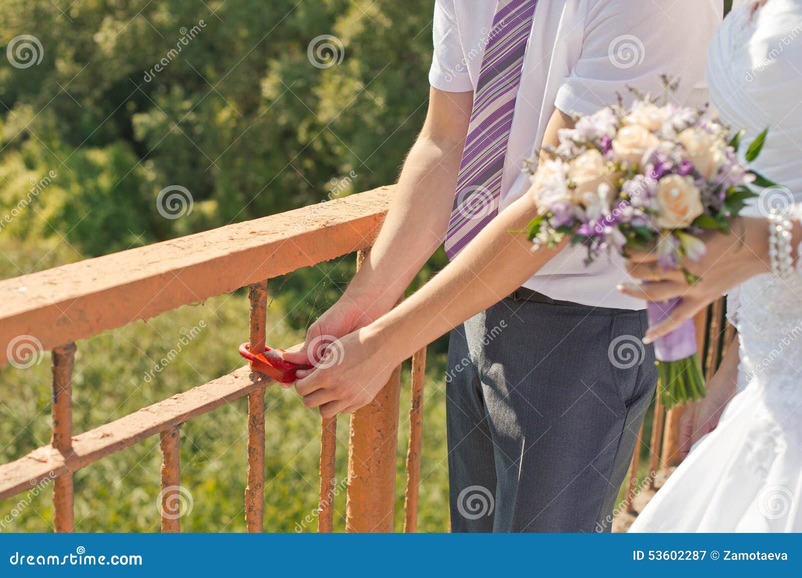 Process of Closing of the Lock. Stock Image - Image of closing, beauty ...