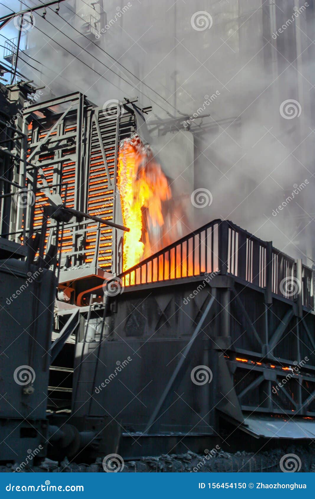 The Process of Coke Production. Stock Photo - Image of temperature ...