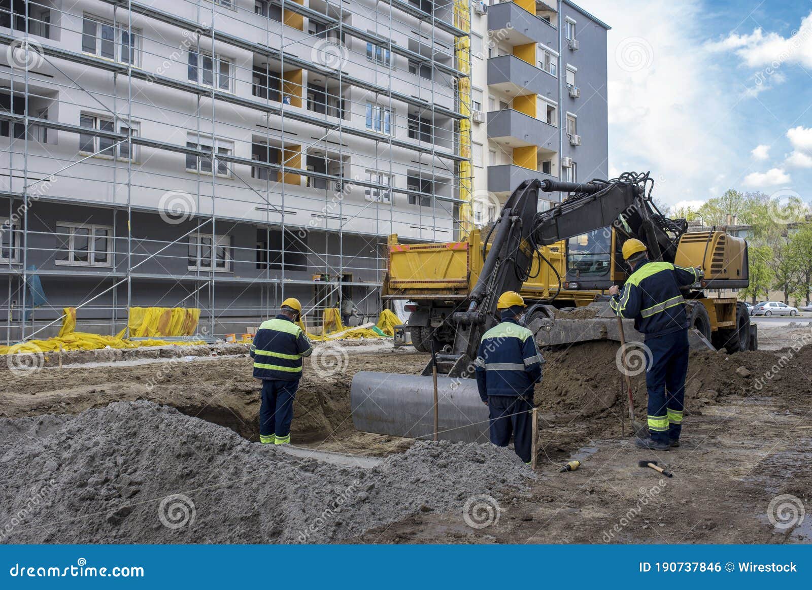 Process of the Construction of a Building at Daytime Editorial Photo ...