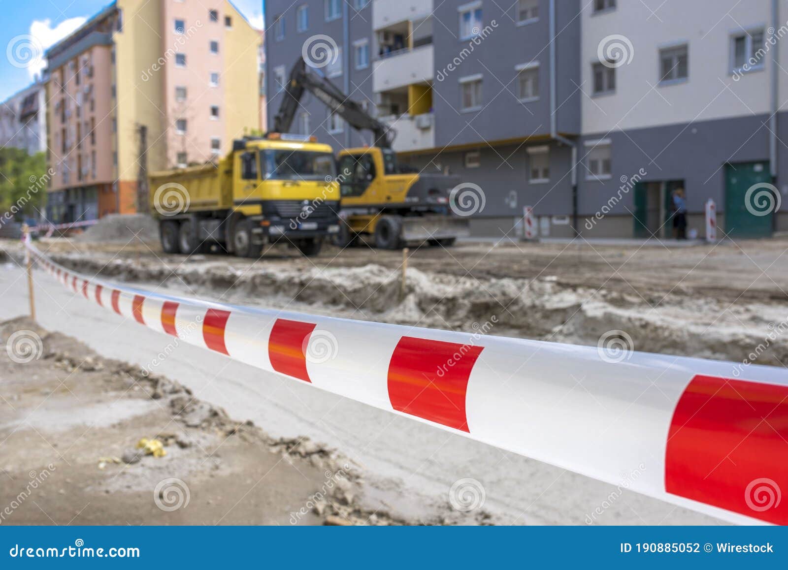 Process of the Construction of a Building at Daytime Stock Photo ...