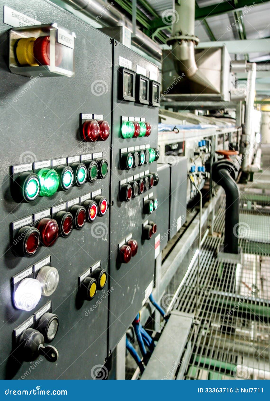 Process Control Panel in Factory 1 Stock Photo - Image of console ...