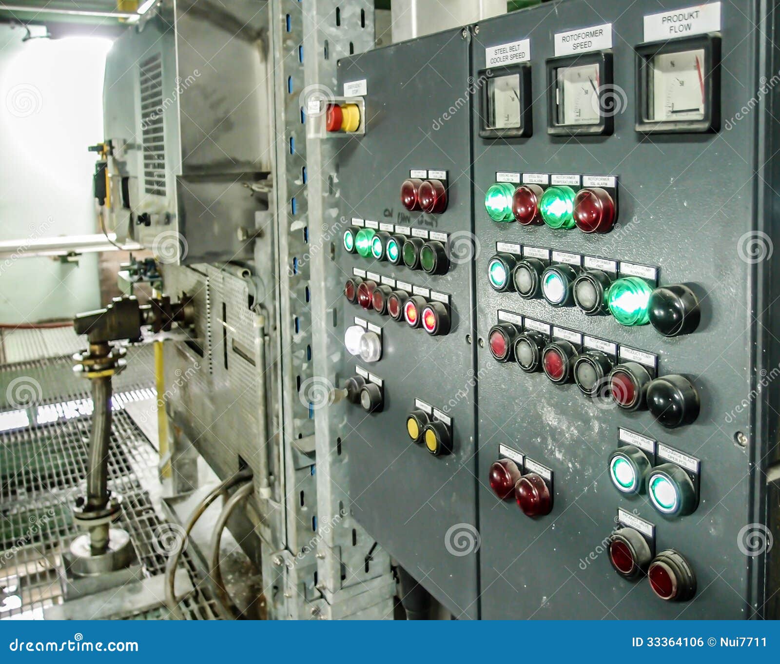 Process Control Panel in Factory 2 Stock Photo - Image of machinery ...