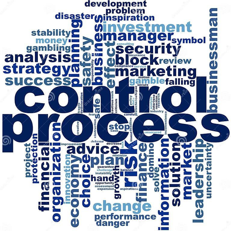 Process control word cloud stock illustration. Illustration of ...