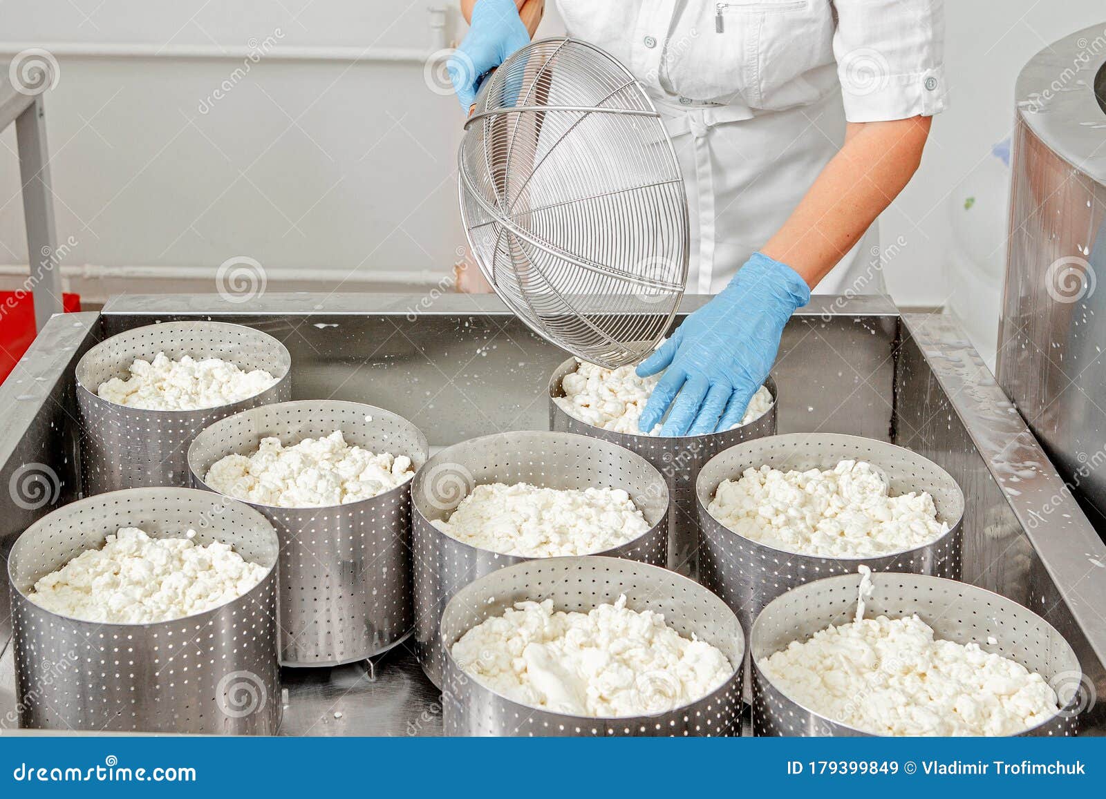 Hands Put the Cheese into Shape Stock Image - Image of occupation ...