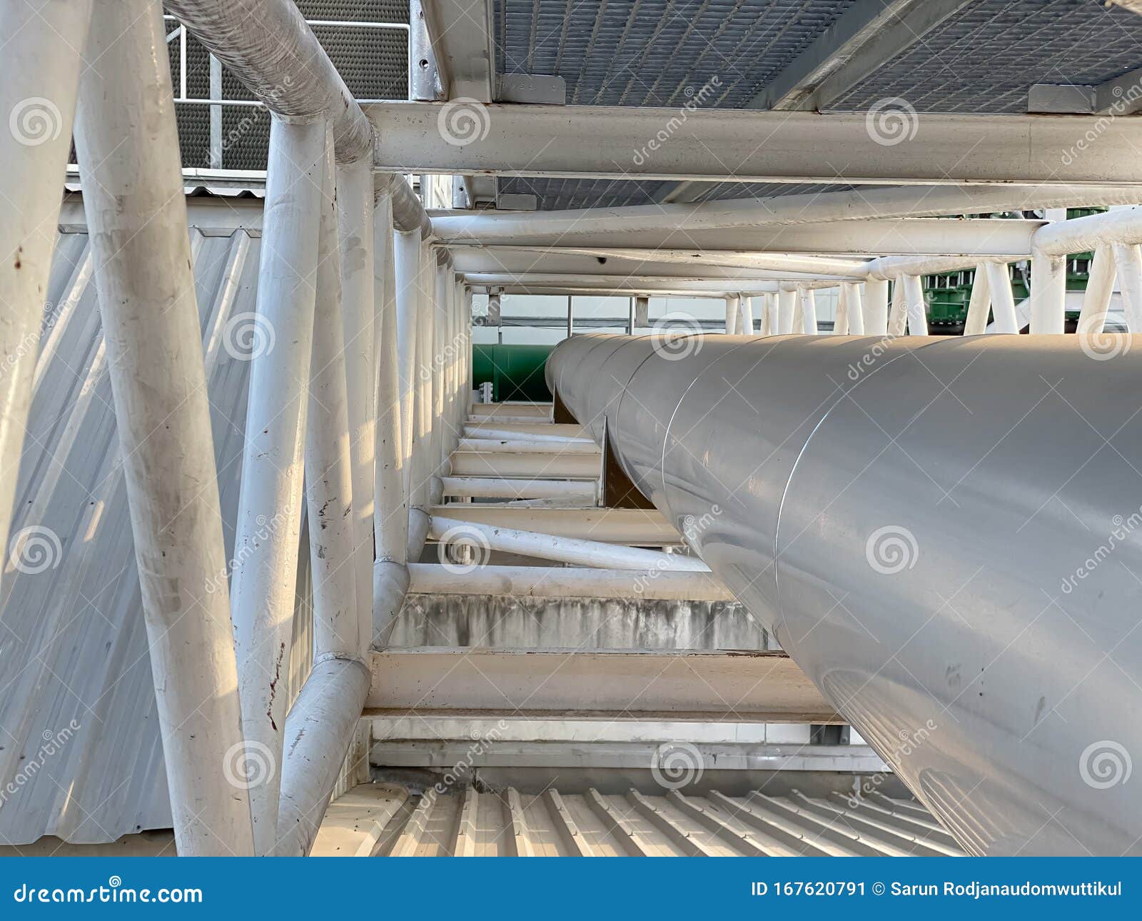 Process Cooling System with Stainless Pipe Line System Stock Image ...