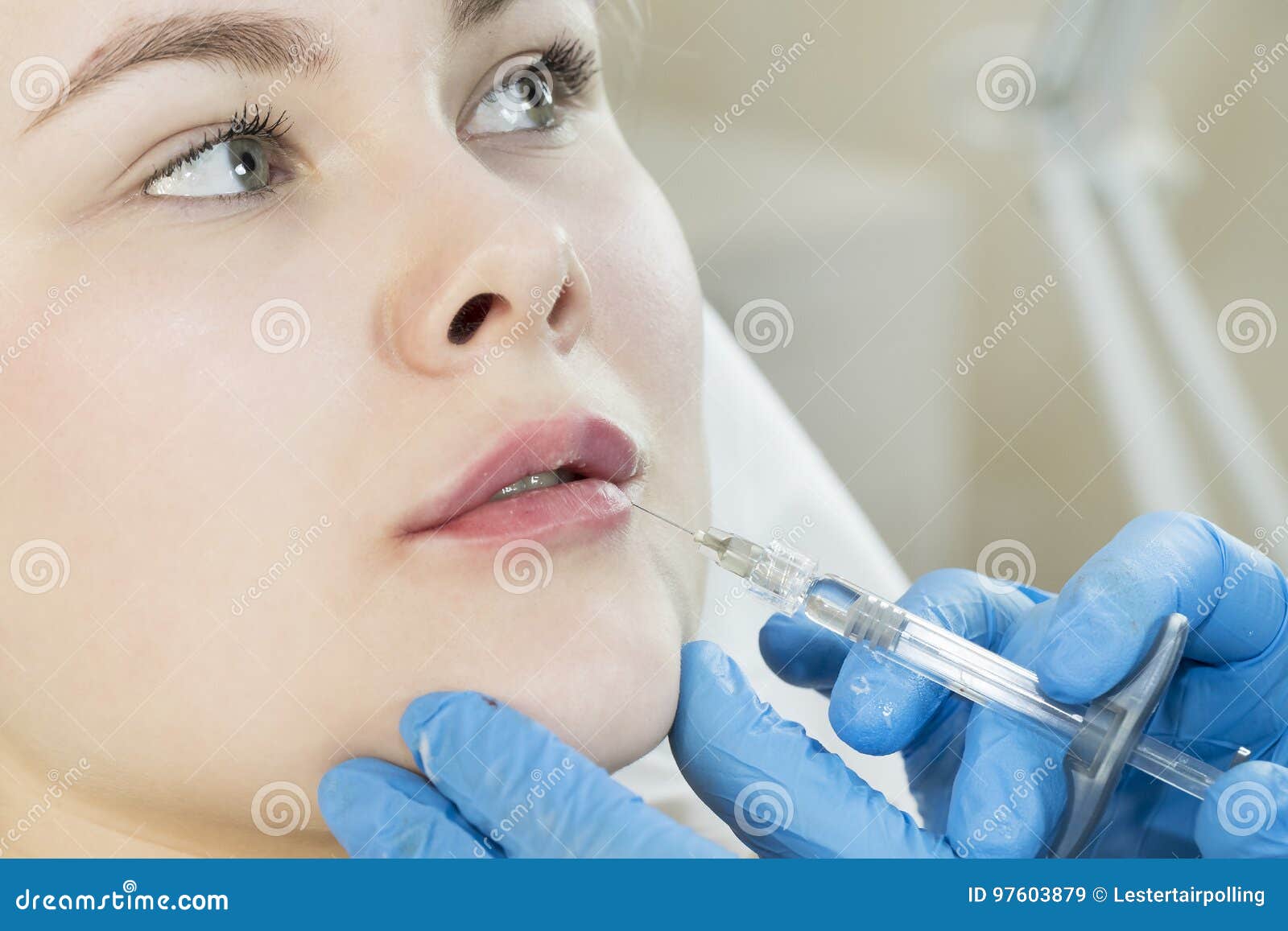The Process of Cosmetic Surgery of Injection Stock Image - Image of ...