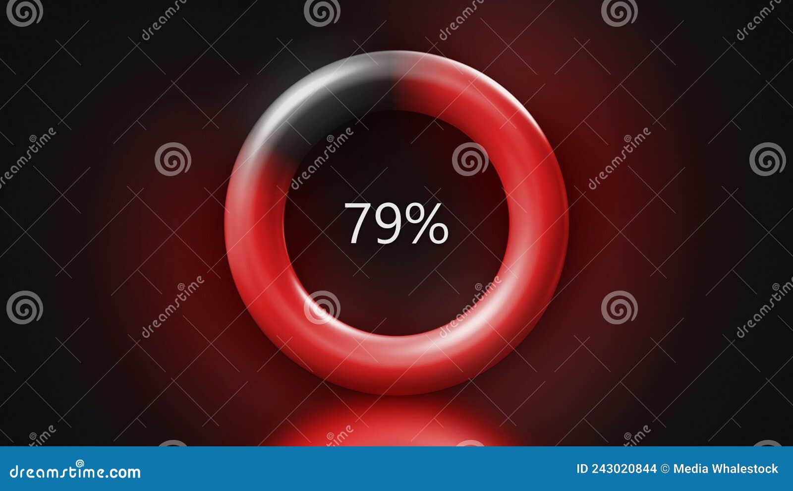 Process of Counting from 100 To 0. Motion. Changing Number Inside a ...