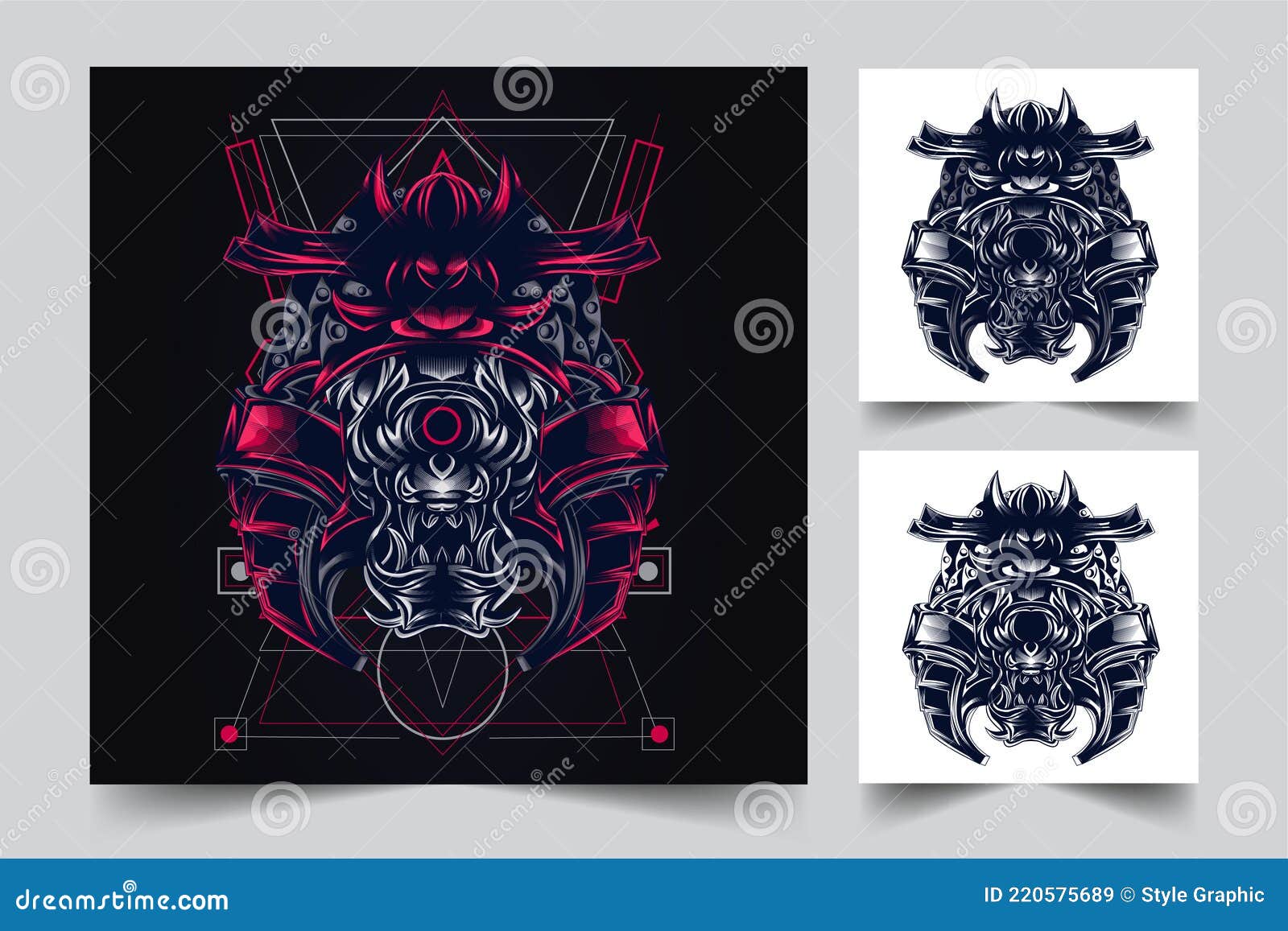 Eye Satan Samurai Mascot Logo Design Vector with Modern Illustration ...