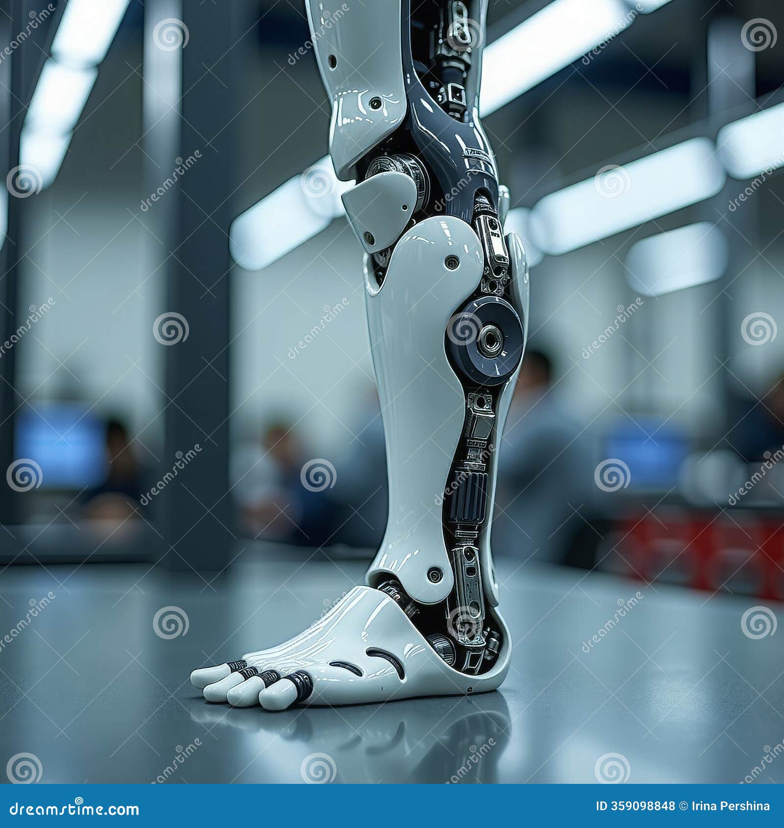 The Process Of Creating A Bionic Prosthetic Leg In The Laboratory. The ...