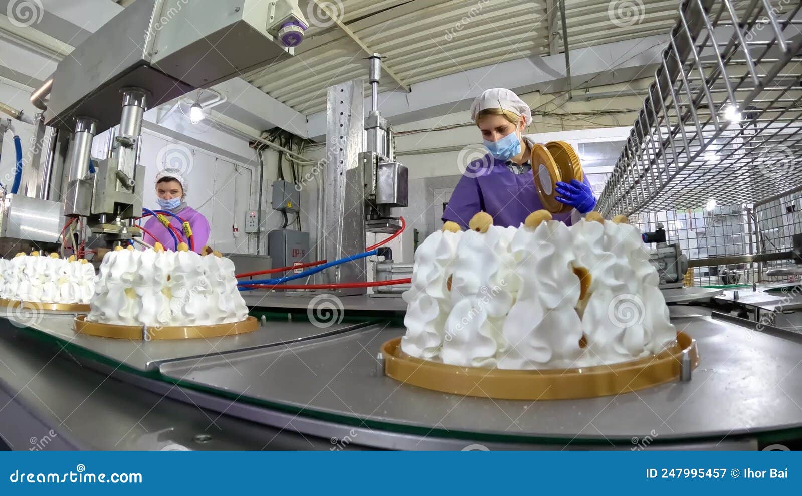 The Final Step in Making the Cake. Completion of the Cake at the ...