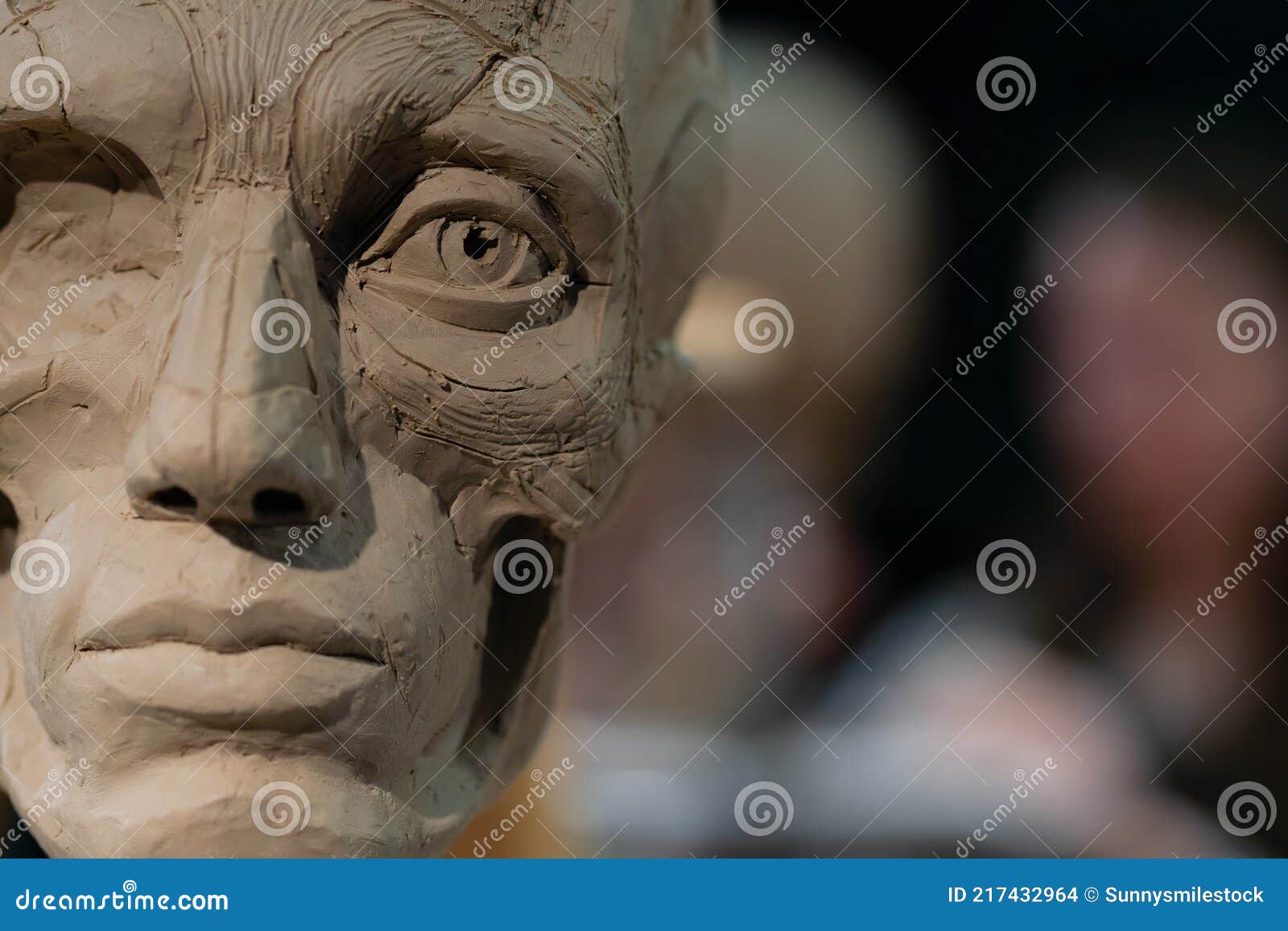 The Process of Creating Ecorche. the Sculptor is Working Stock Photo ...